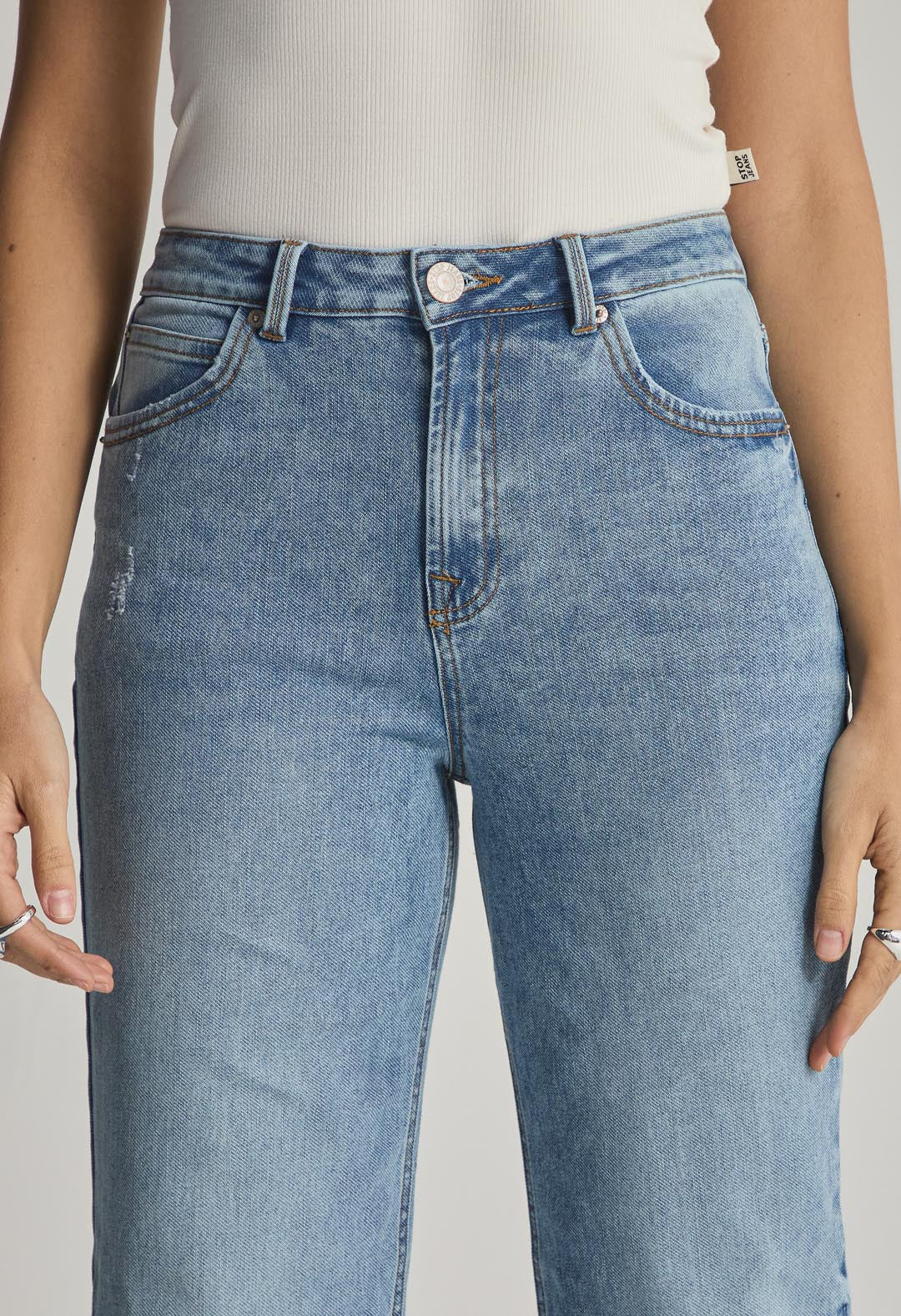 Jean vaquero claro con bota recta para mujeres – Stop Jeans