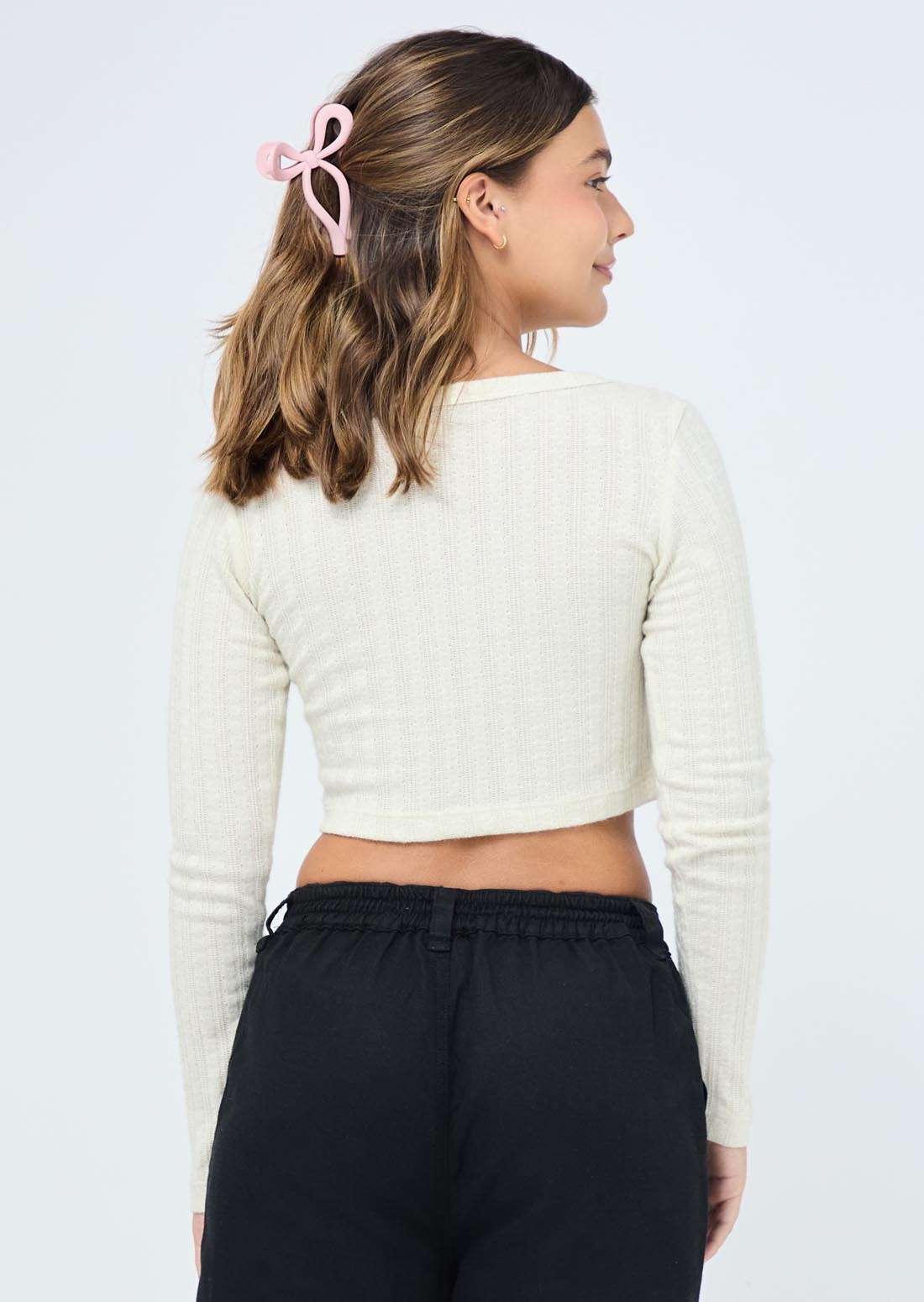 Pinza rosa en forma de moño para jóvenes – Stop Jeans